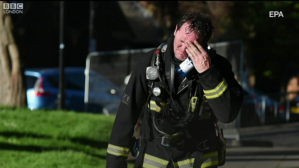 London fire: Trauma counselling for Grenfell Tower crews - BBC News