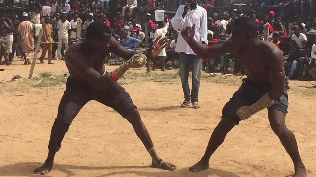 Wasu sakamakon damben gargajiya a Abuja - BBC News Hausa