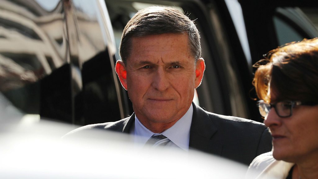 Trump Russia Michael Flynn Admits Lying To Fbi Bbc News