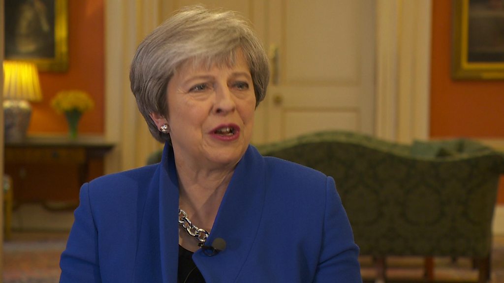 Brexit: Theresa May urges EU to buy into 'ambitious' vision - BBC News