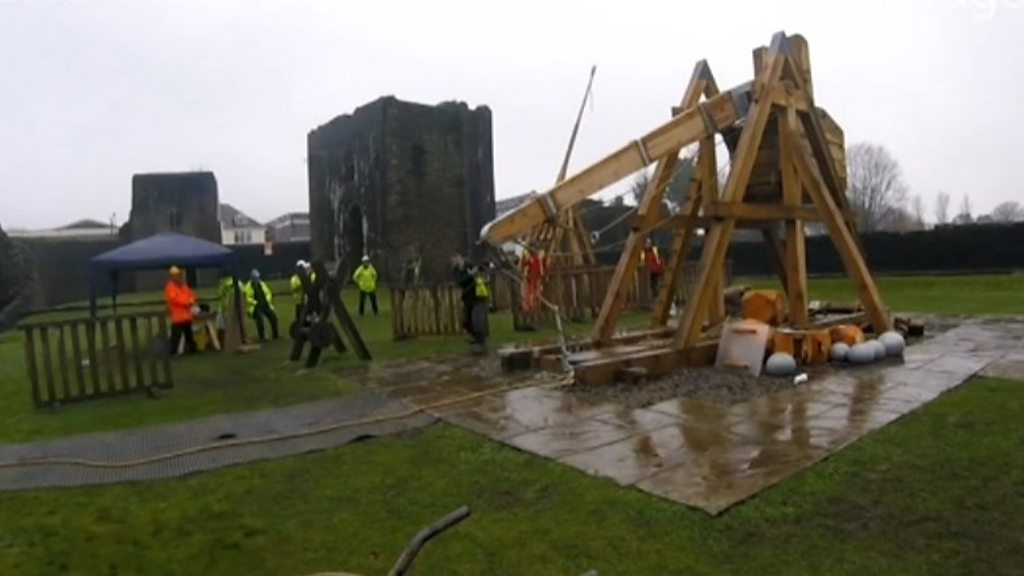 Caerphilly Castle plans for dragons' lair, maze and siege engines - BBC ...