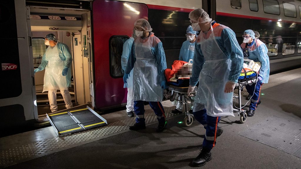 Newsday - Transporting coronavirus patients in a high-tech TGV train ...