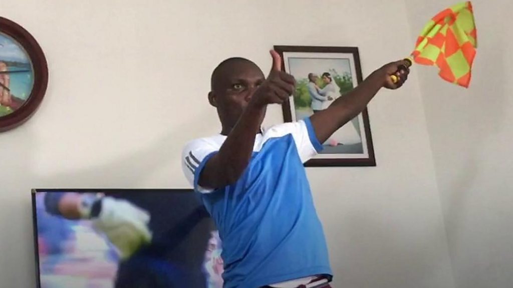 Virusi vya corona: Frank Komba mwamuzi wa soka wa Tanzania anayefanyia ...