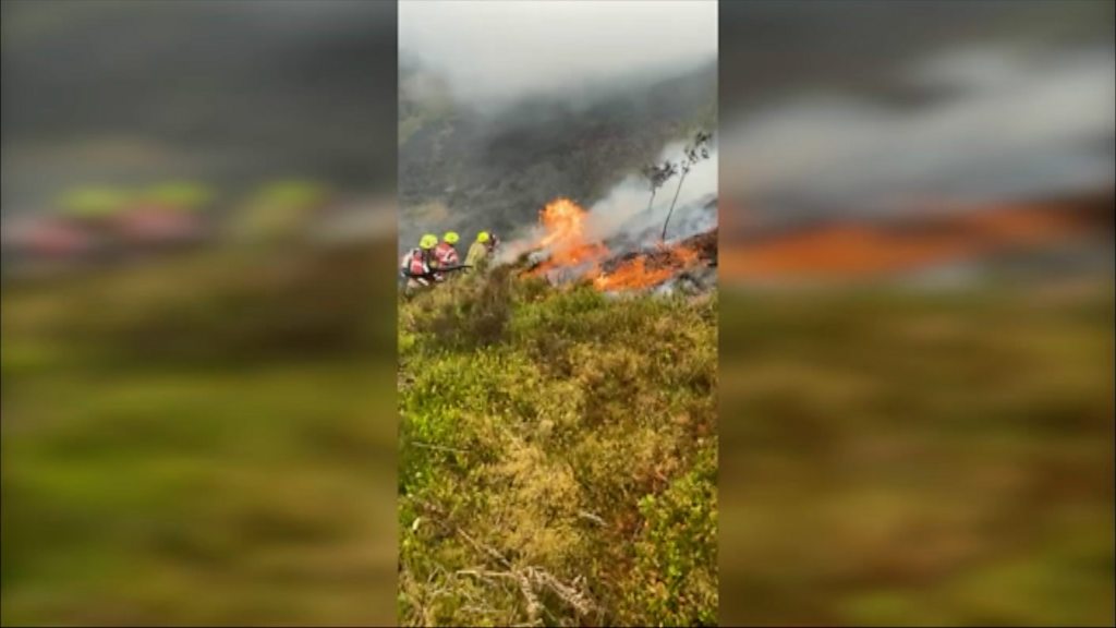 Wildfires in Wales on the rise during lockdown period - BBC News
