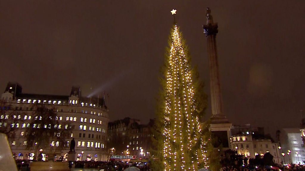 Trafalgar Square Christmas Tree Trafalgar Square, London, UK. 2