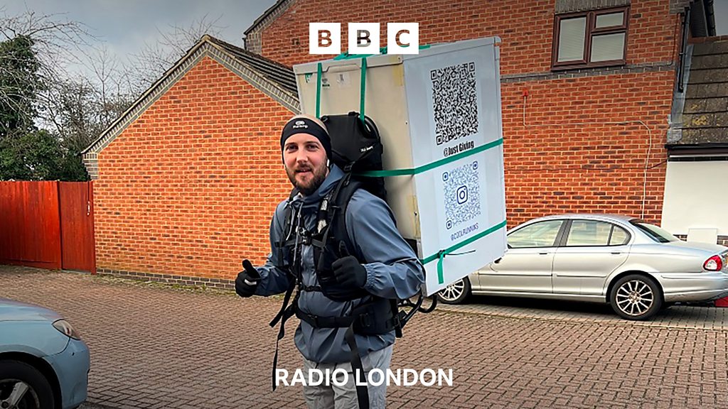 London Marathon: Runner with fridge stopped by police - BBC Sounds