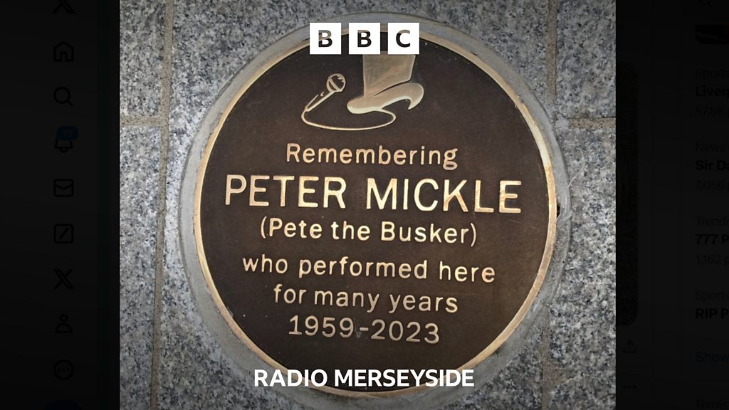 Liverpool's 'Pete the Busker' remembered with plaque - BBC Sounds