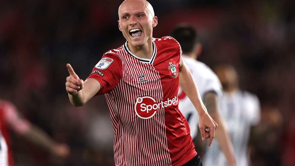 Southampton FC - Will Smallbone after getting a goal to send his side ...