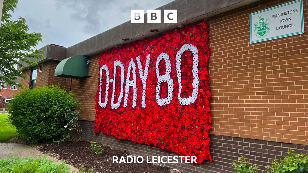 Knitted poppy cascade marks D-Day in Braunstone - BBC Sounds