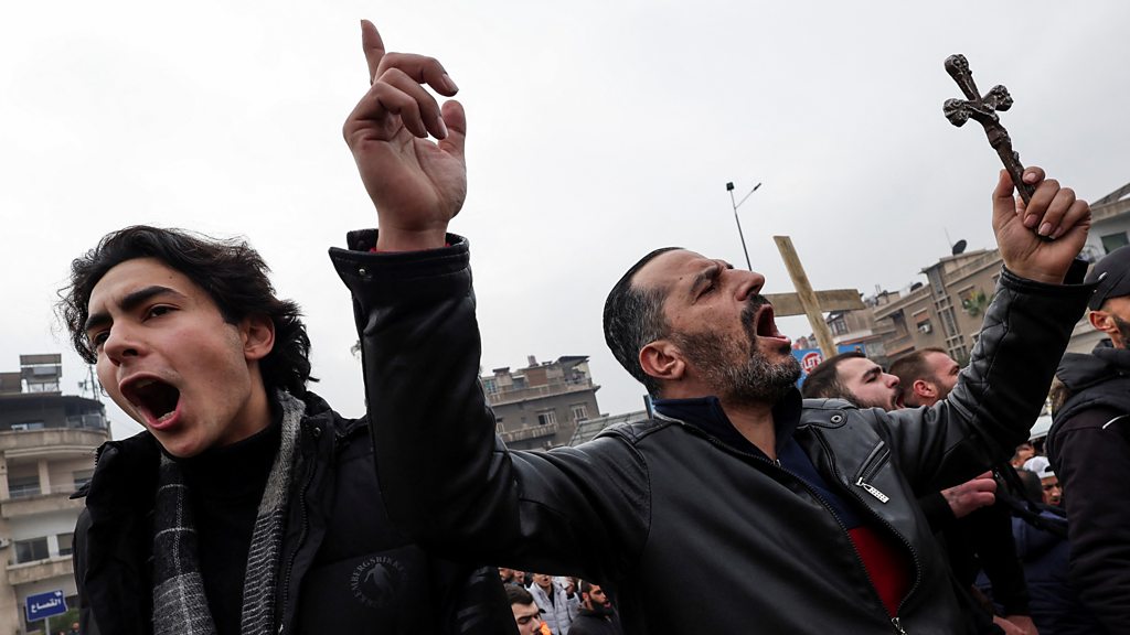The World Tonight - Protests in Syria over burning of Christmas tree ...