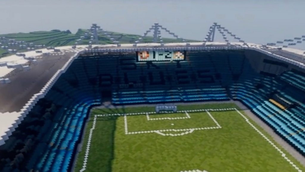 Minecfat Soccer Field Minecraft Soccer Stadium With Switchable Lights