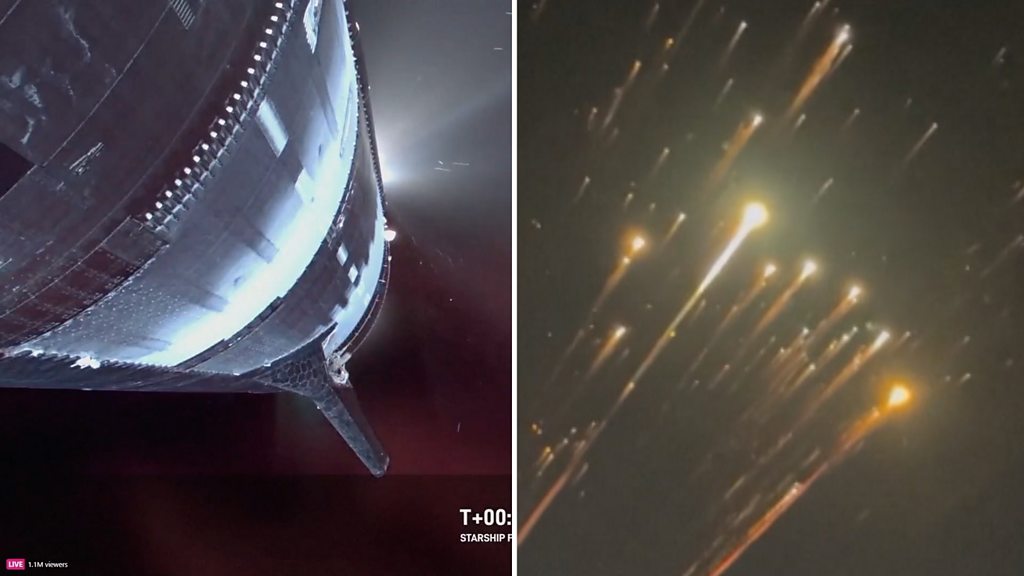 SpaceX rocket debris falls from sky in test flight failure