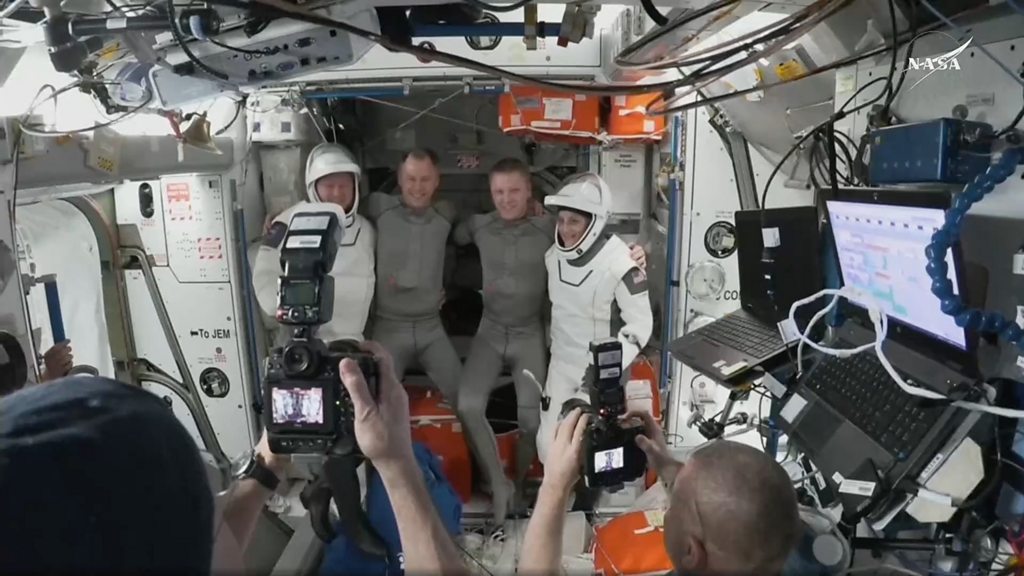 Watch: Moment Nasa astronauts begin journey back to Earth