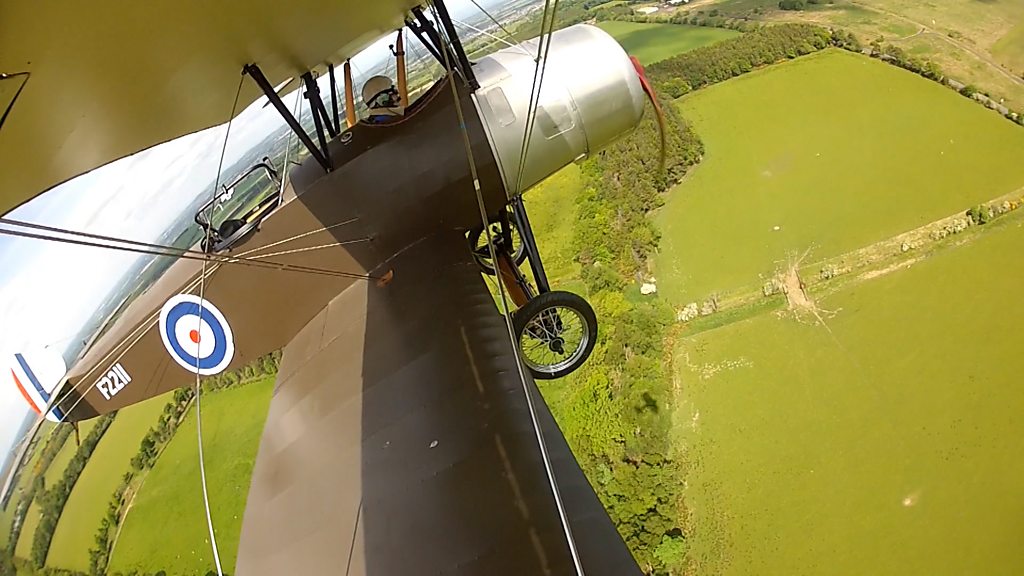 Replica WW1 plane takes off after 25-year build