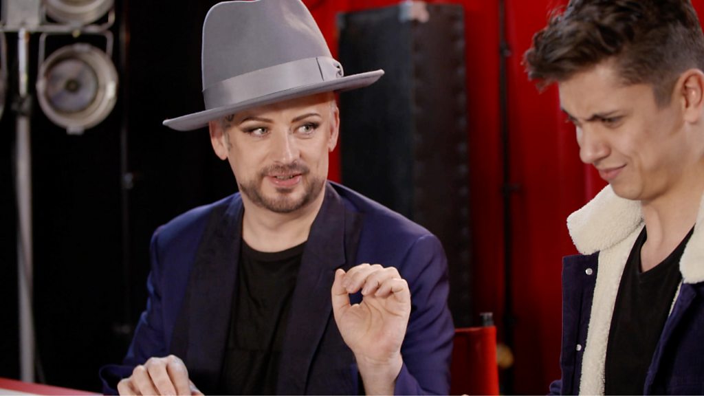 Life Hacks with The Voice Coaches - Boy George gets phone-print pranked ...