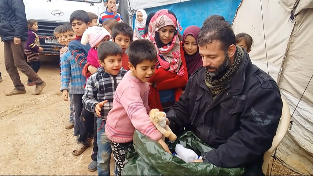 Meet the smuggler bringing joy to Syria's children - BBC Three