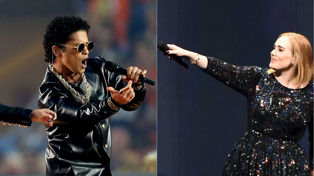 Music News LIVE: Bruno Mars on 'diva' Adele - BBC