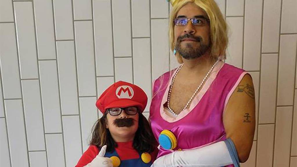 Why wearing a Princess Peach costume makes this man a good dad - BBC Three