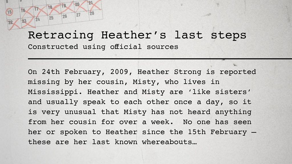 EVIDENCE: Heather's last steps - BBC Three