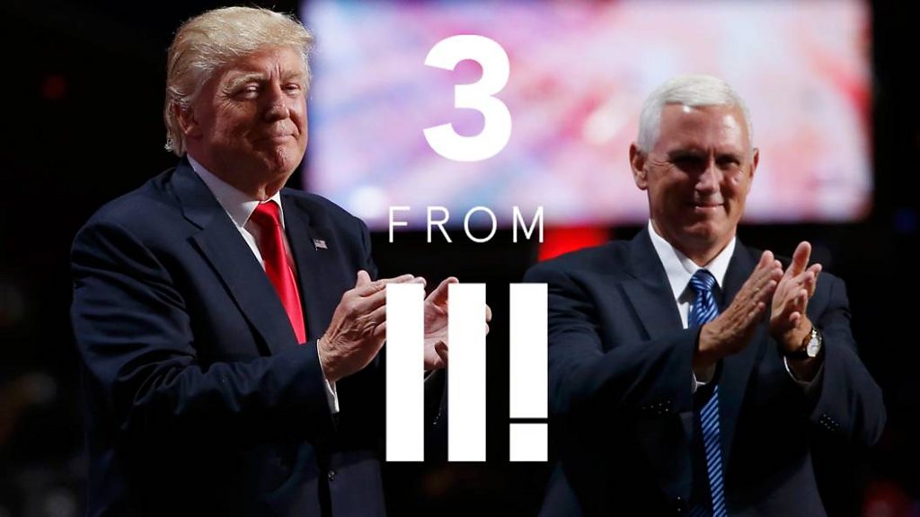 Donald Trump promises a safer America in Friday's 3 from Three - BBC Three