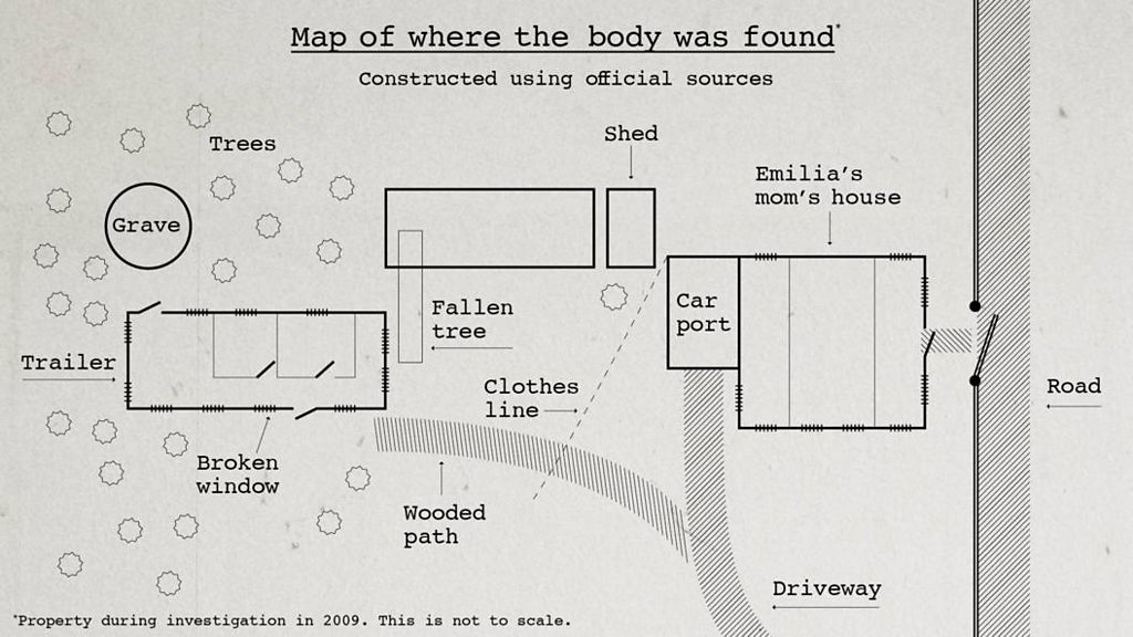 EVIDENCE: Where the body was found - BBC Three