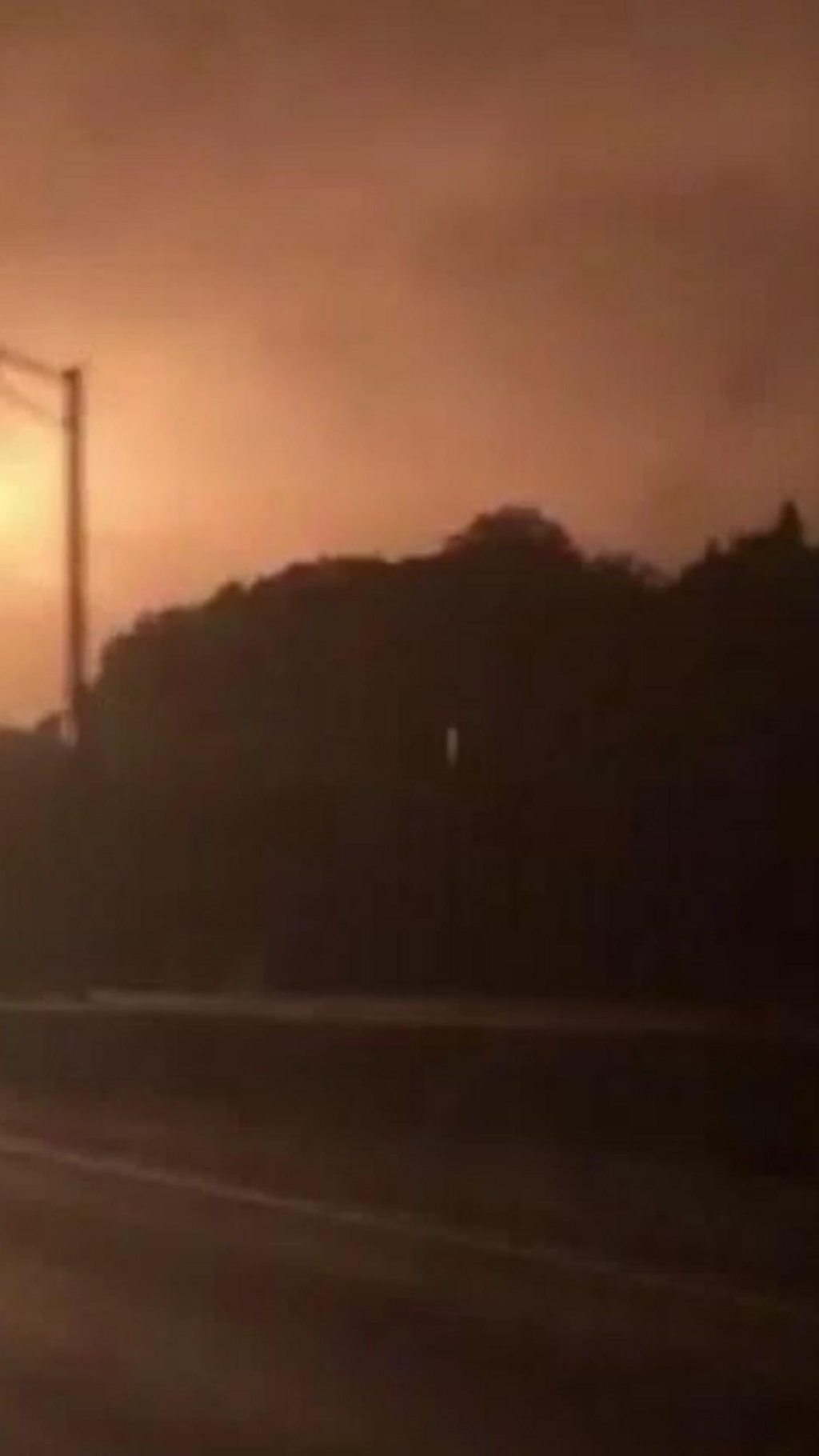 Gas line explosion in Pennsylvania turns sky orange