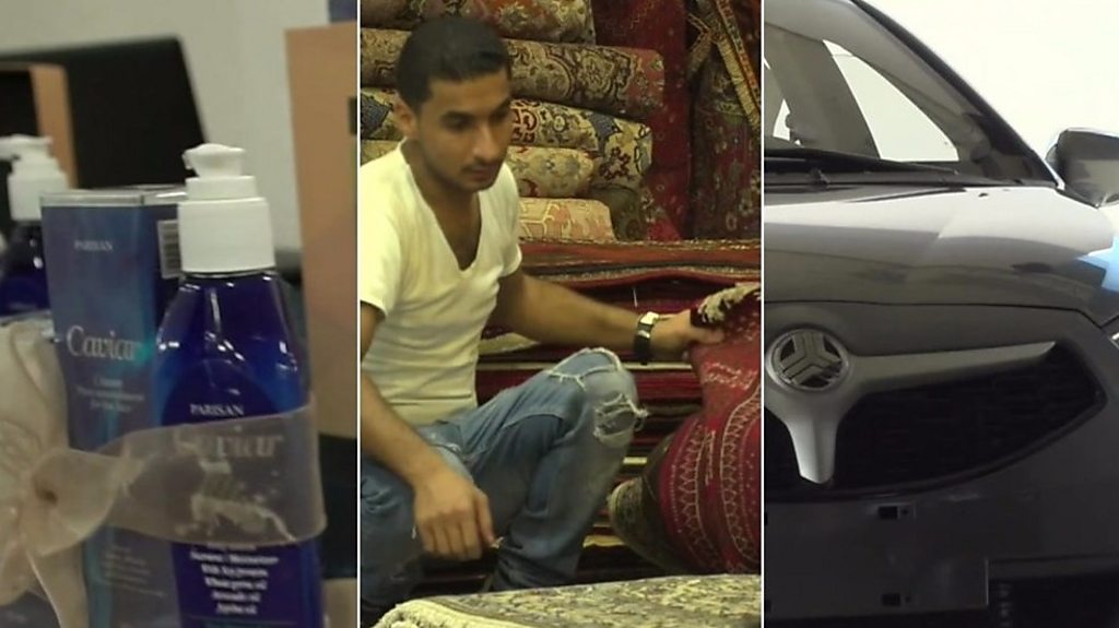 Iran sanctions: Face creams and carpets among products impacted - BBC News
