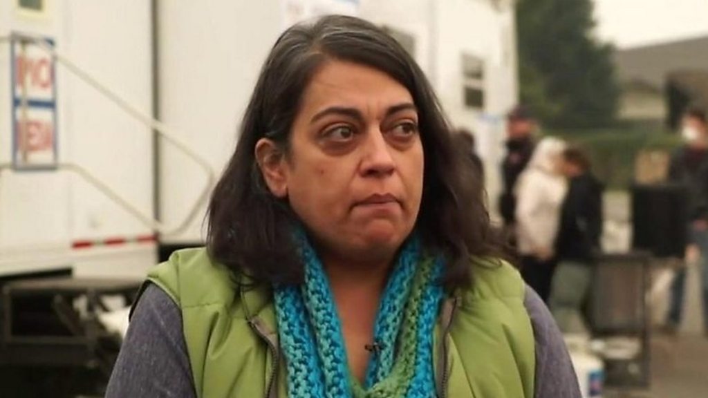 California wildfires survivor: 'My whole neighbourhood is gone' - BBC News