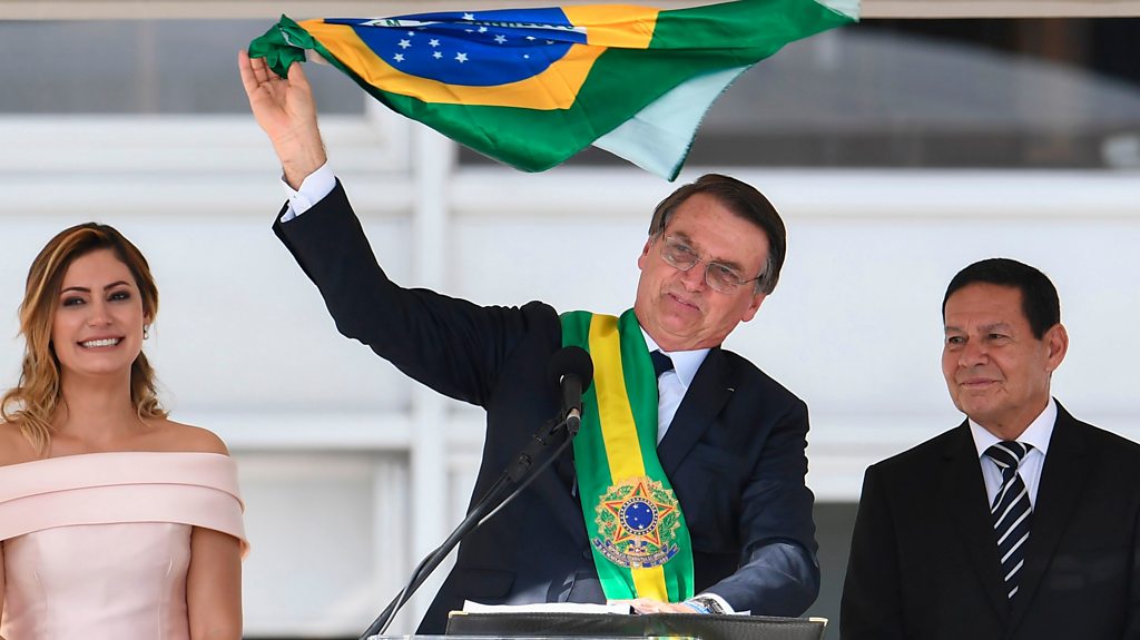 Brazil's new president takes office - BBC News