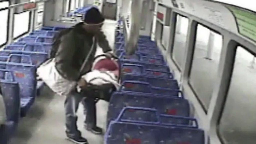 Baby left on train...