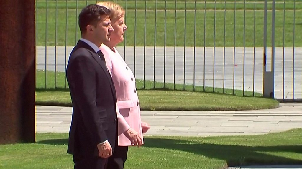 Angela Merkel 'well' after trembling