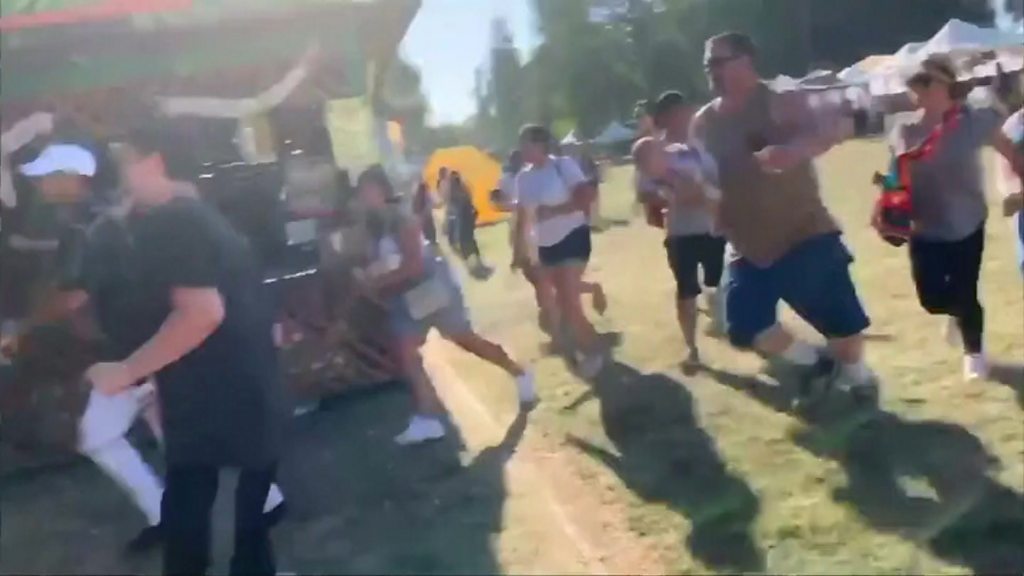 Three shot dead at US garlic festival - BBC News