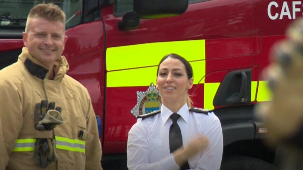 'I was homeless for two years, now I'm fire chief' - BBC News