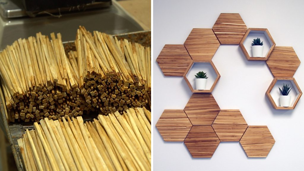 Making chopsticks into house furnishings - BBC News