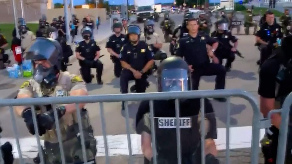 Uplifting moments from peaceful George Floyd protests