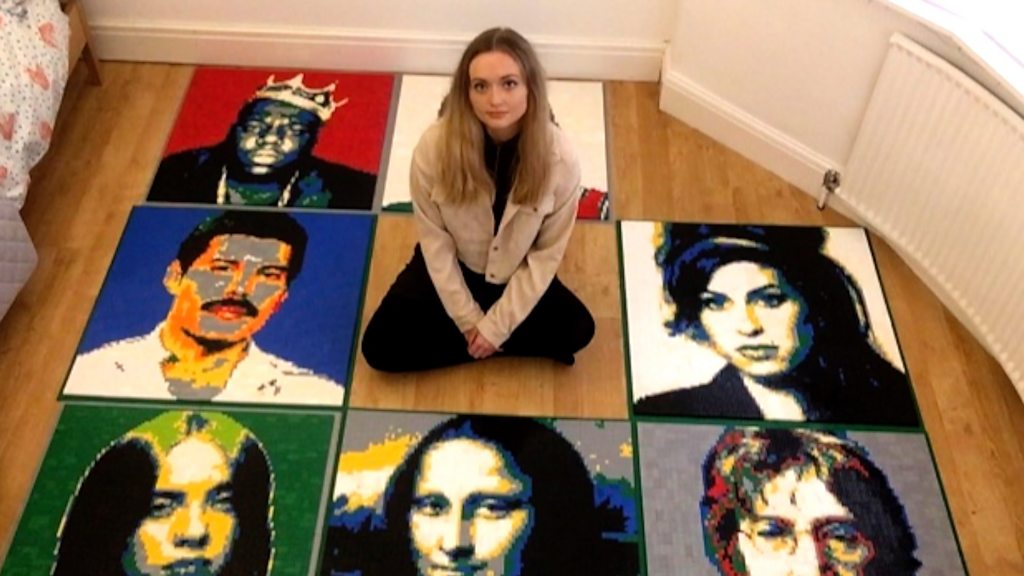 Coronavirus lockdown: 'Lego gets me up in the morning' - BBC News