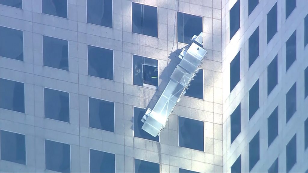 Workers rescued after scaffolding collapse