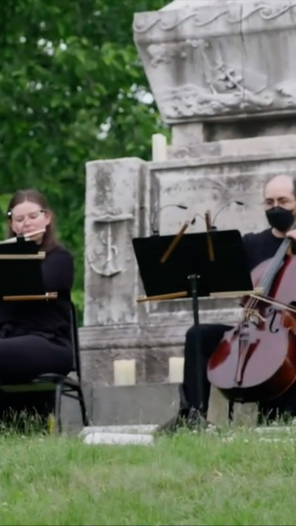 Why classical musicians are performing among tombstones