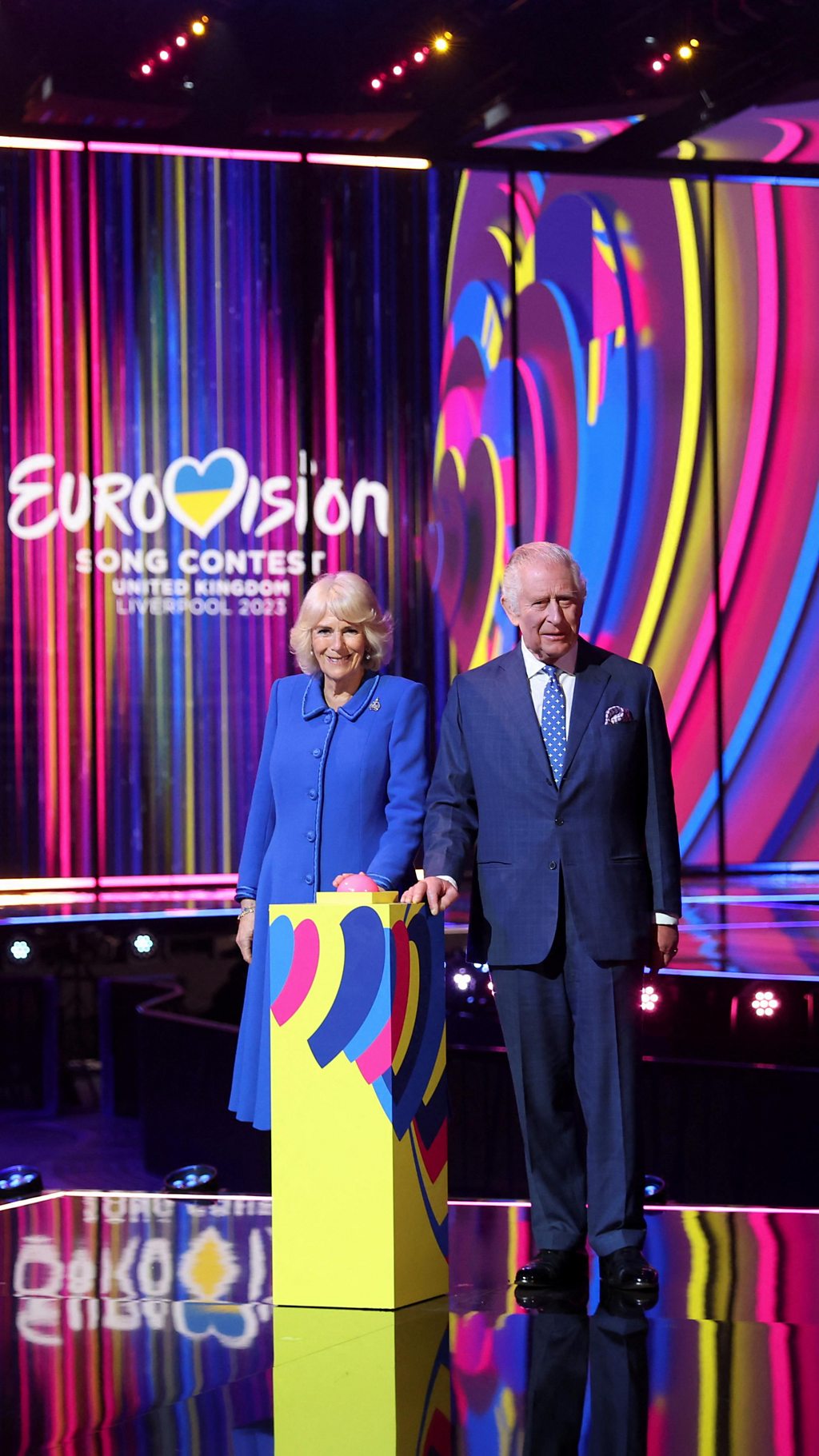 Eurovision 2023: King Charles and Camilla unveil song contest stage in ...