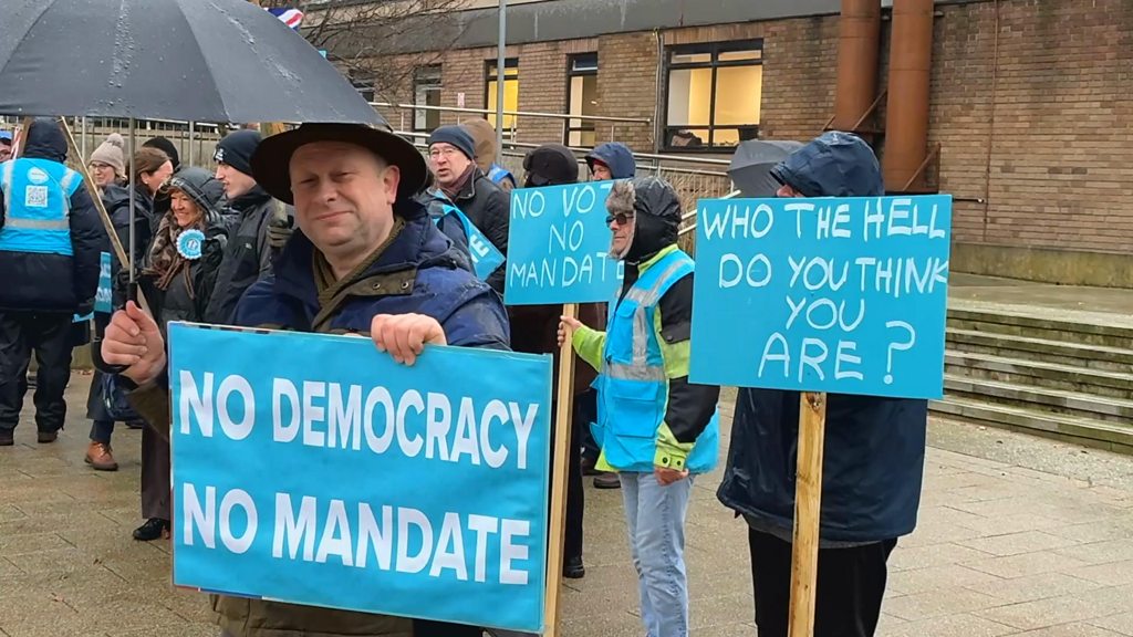 Reform UK protests over scrapped Norfolk council elections - BBC News