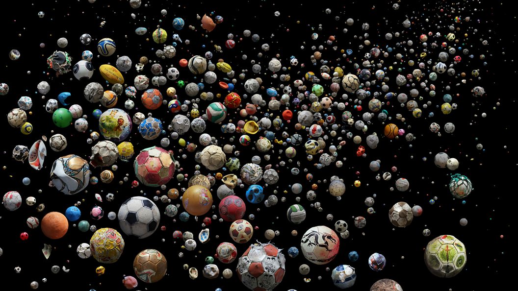 This artist used washed-up footballs to highlight plastic waste - BBC Three