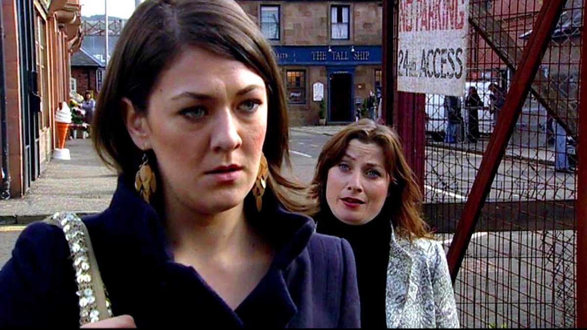 BBC Scotland - River City, 20/02/2007, Ruth attacks Iona in the street ...