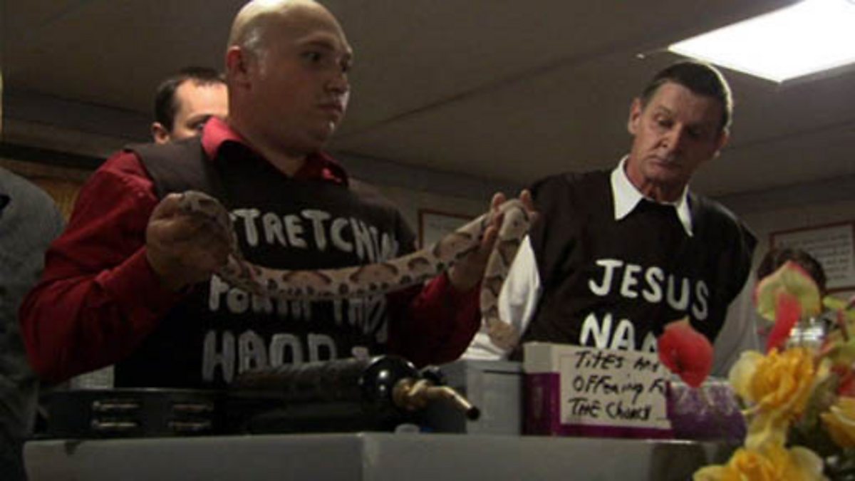 BBC Two - Around the World in 80 Faiths, Africa, Snake handlers in ...