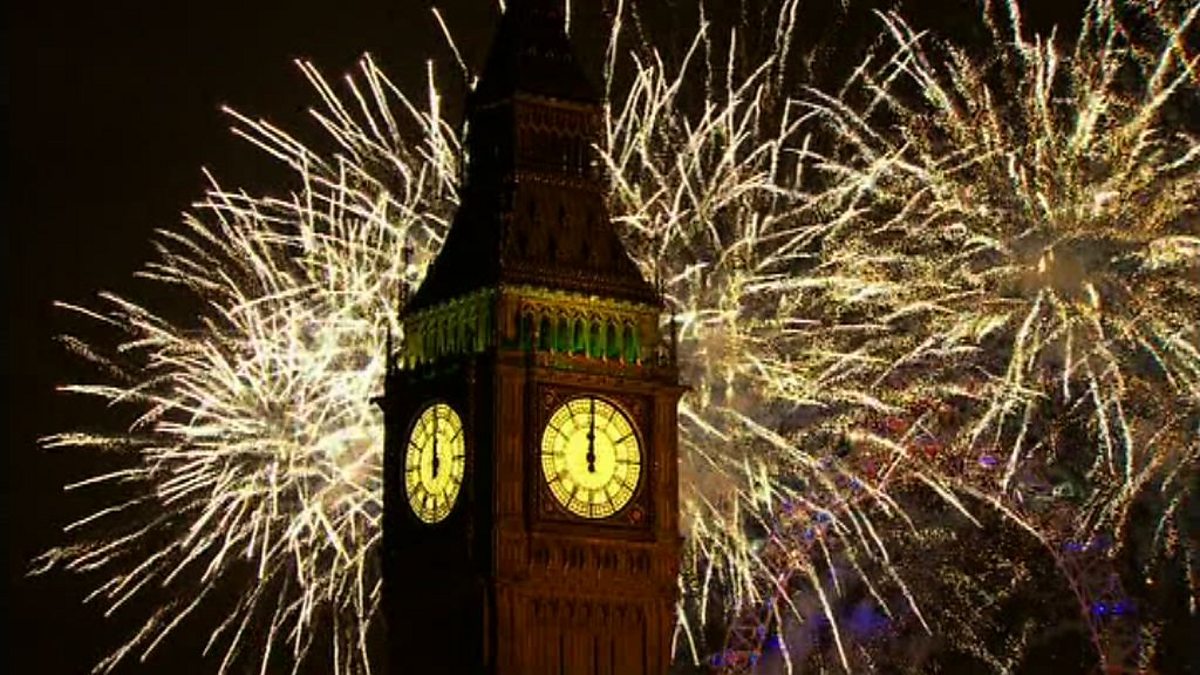 BBC One - New Year Live, 2012, London Fireworks 2013
