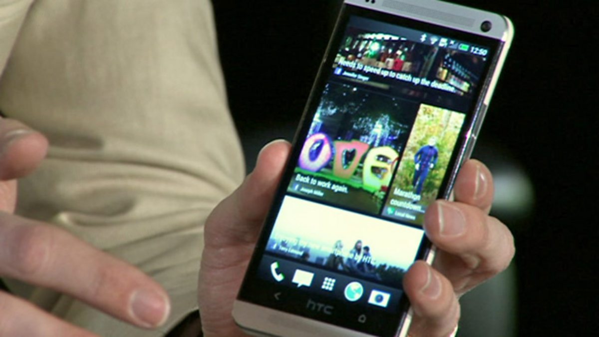 BBC News - Click, 23/02/2013 GMT, Hands on with HTC’s new flagship phone