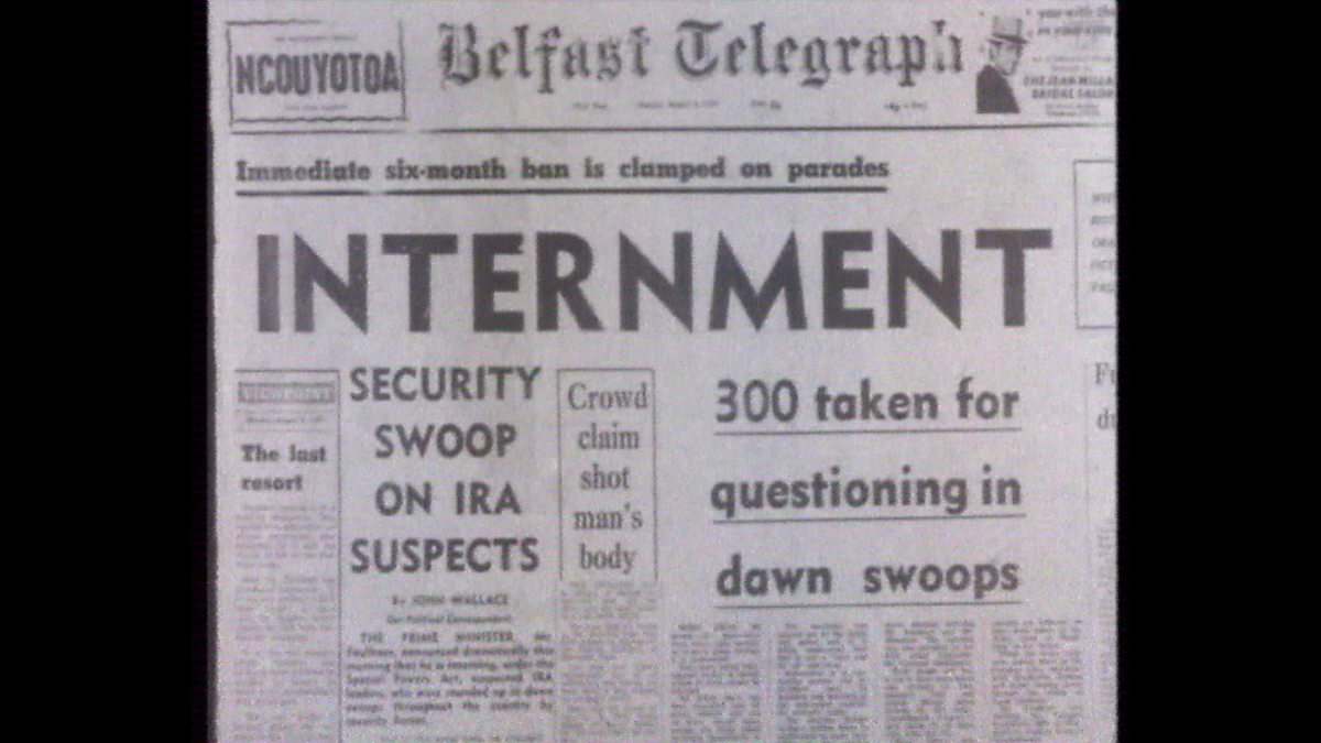 BBC Two - Ireland: A Television History, Six Counties, Internment ...