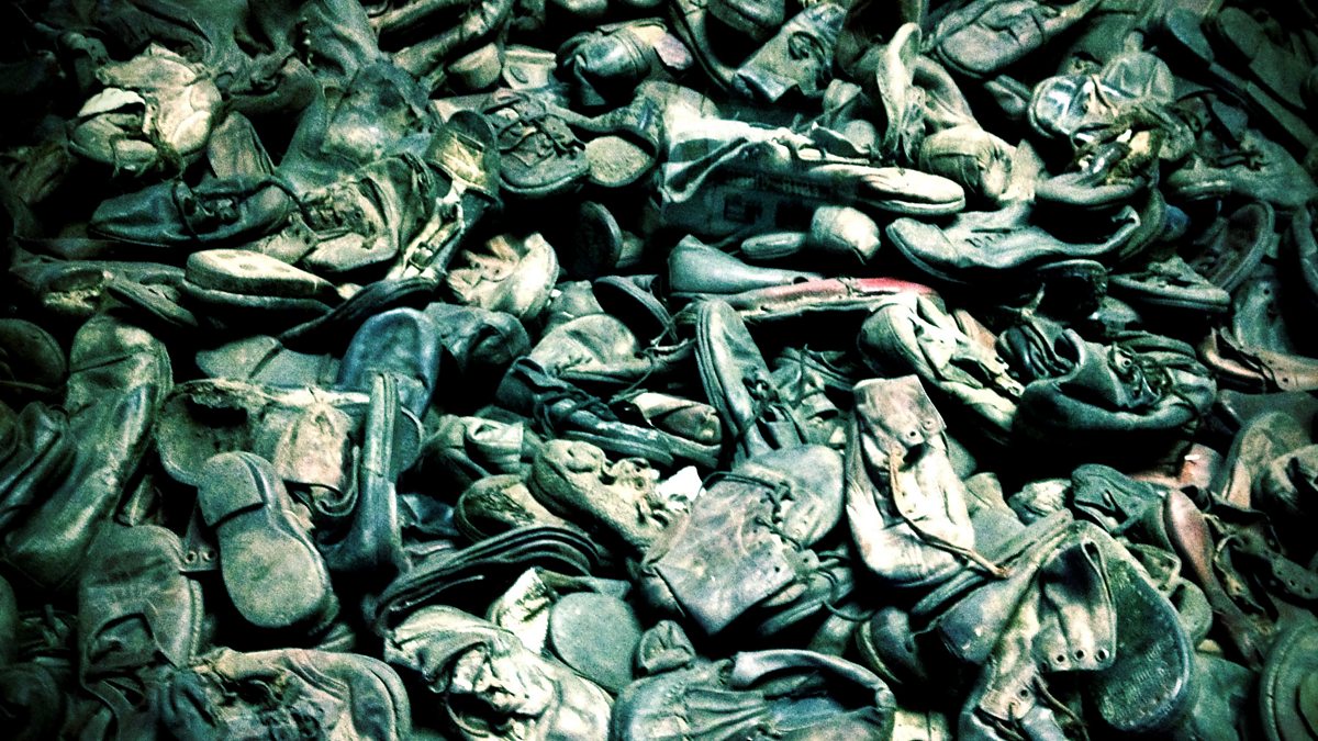 BBC - A detail from the pile of shoes - Images from Auschwitz