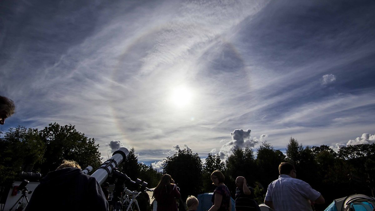 BBC Four - The Sky at Night, Space Surgery Special, Sun Halo over the ...