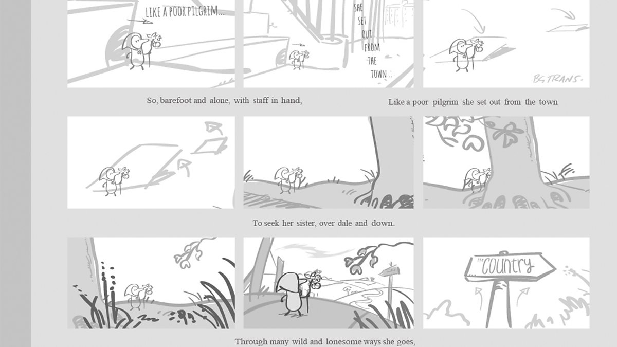 BBC Two - Five Fables storyboard - Five Fables - Behind the scenes of ...