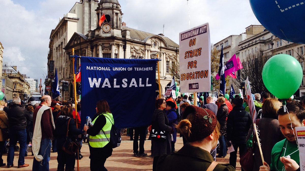 BBC Radio 5 Live - In Short, NUT strike: Teachers rally in Birmingham